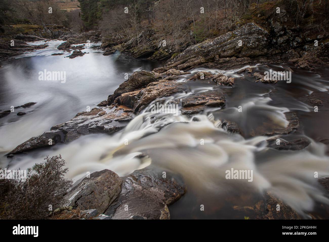 Cassley waterfalls, Sutherland, Scotland Stock Photo - Alamy