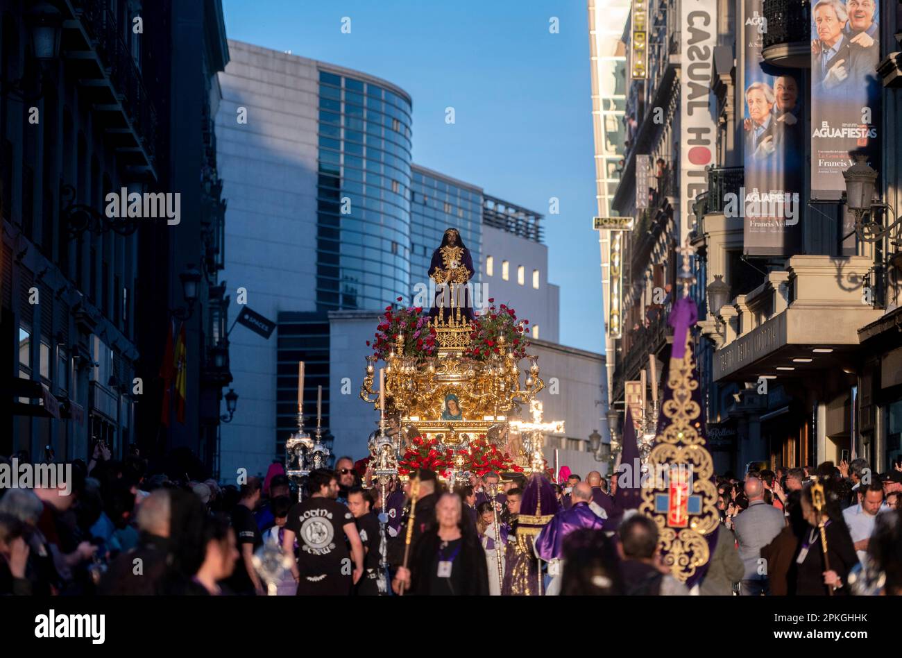 The paso of Our Father Jesus the Nazarene during the procession of the ...