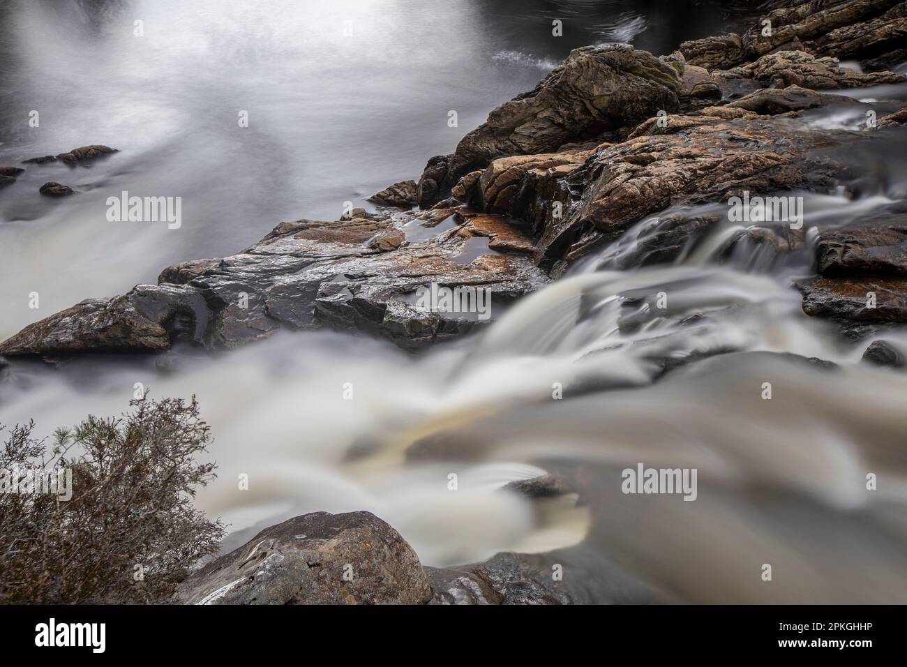 Cassley waterfalls, Sutherland, Scotland Stock Photo - Alamy