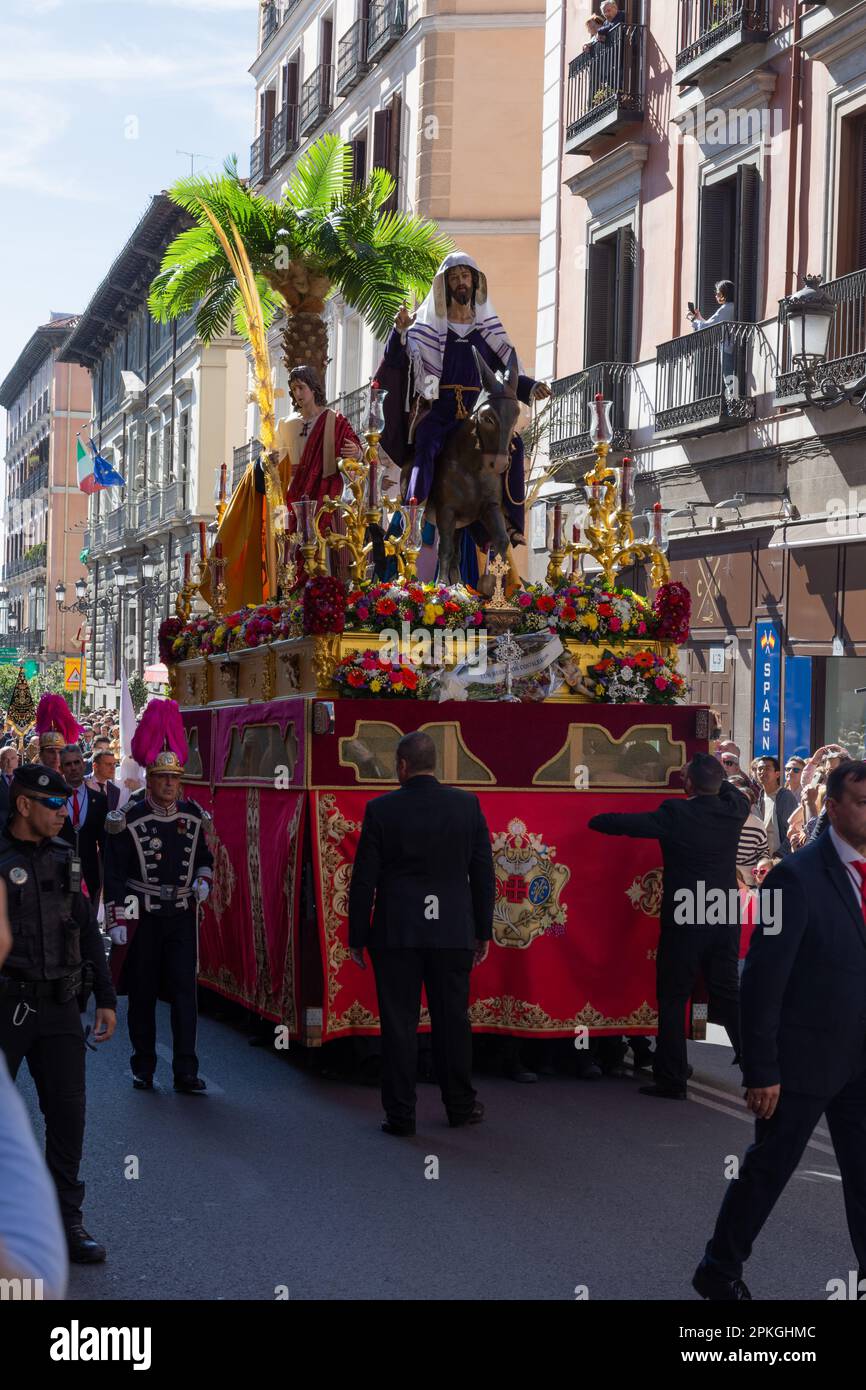 Madrid, Spain; April 2, 2023: Holy Week Procession of Palm Sunday ...