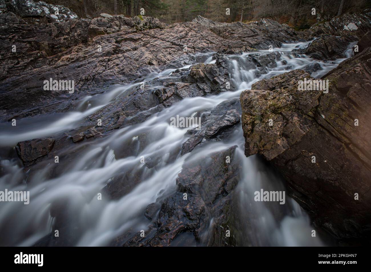Cassley waterfalls, Sutherland, Scotland Stock Photo - Alamy