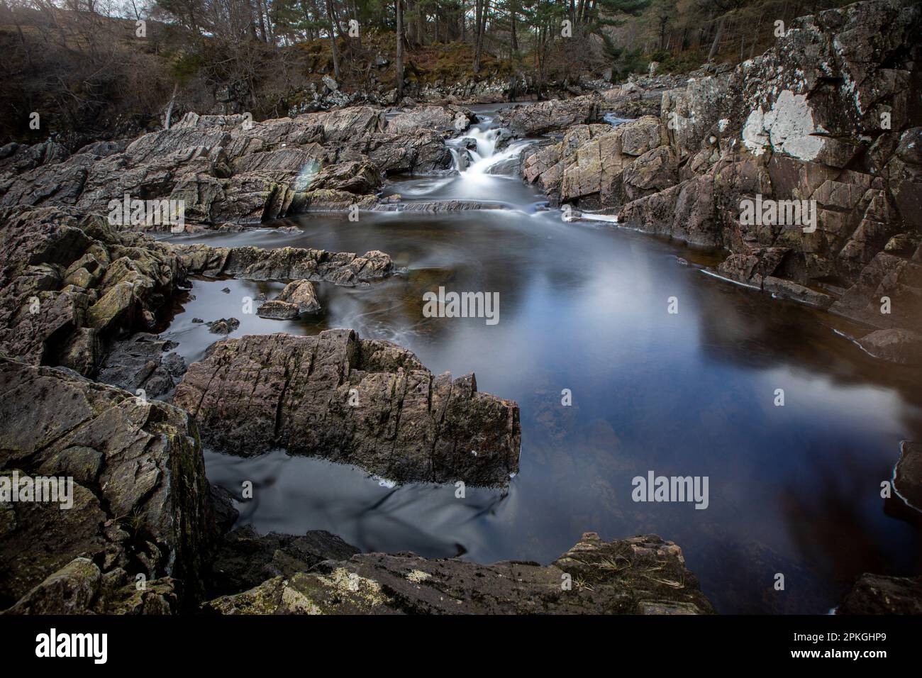 Cassley waterfalls, Sutherland, Scotland Stock Photo - Alamy