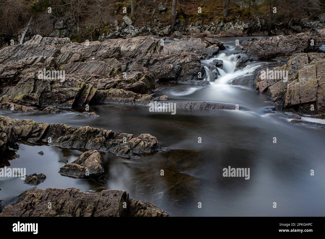 Cassley waterfalls, Sutherland, Scotland Stock Photo - Alamy