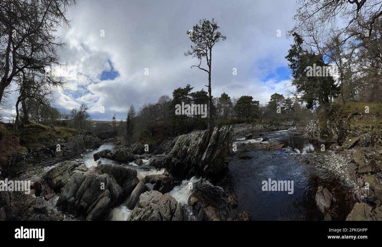 Cassley waterfalls, Sutherland, Scotland Stock Photo - Alamy