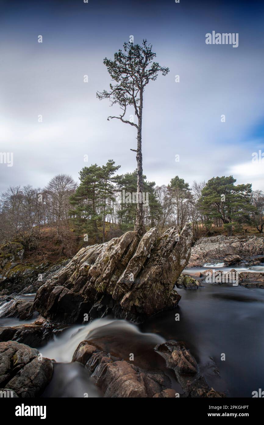 Cassley waterfalls, Sutherland, Scotland Stock Photo - Alamy