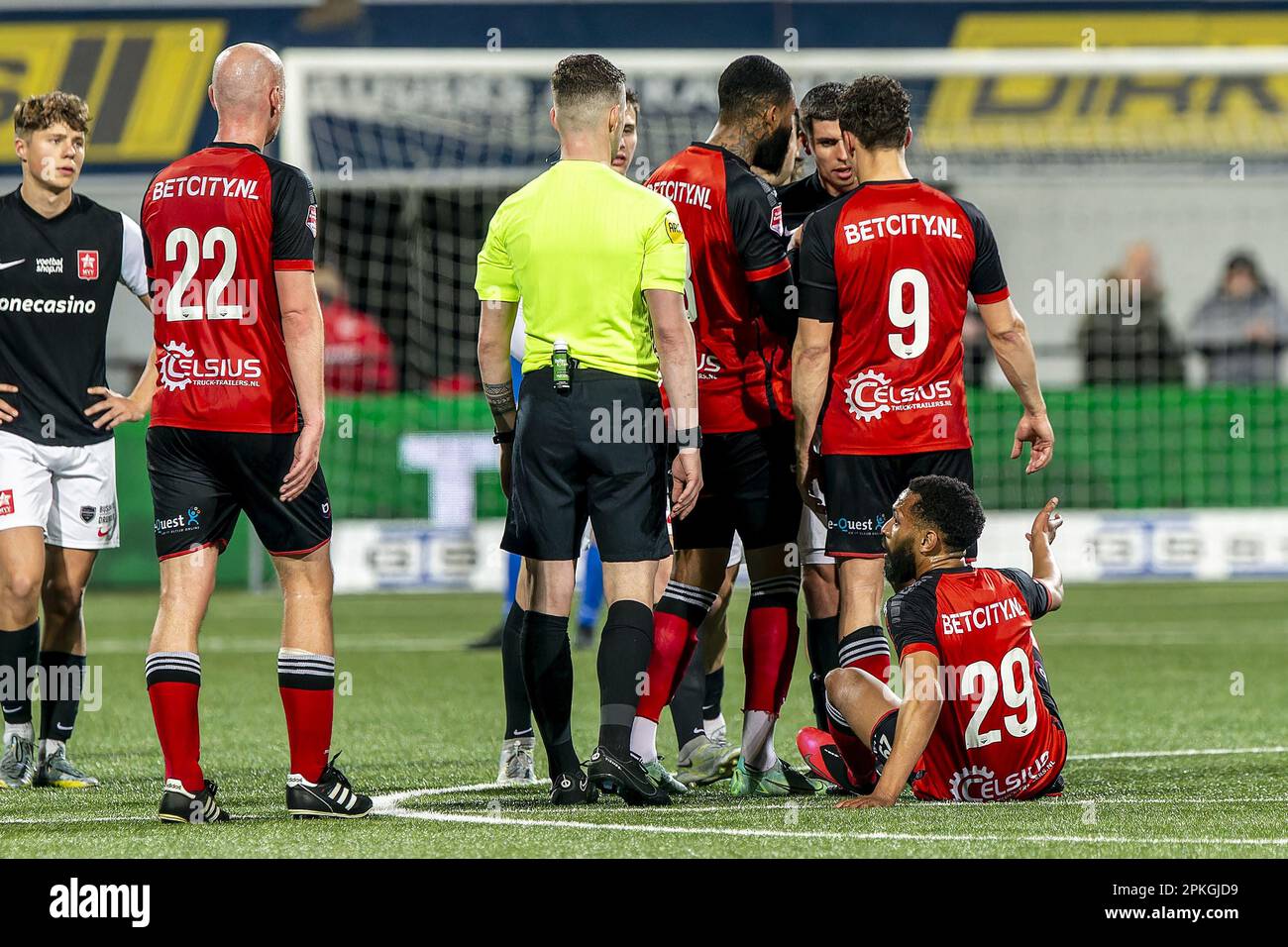 HELMOND, 07-04-2023. Stadion de Braak, Stadium of Helmond Sport. Dutch Keukenkampioen Divisie ...