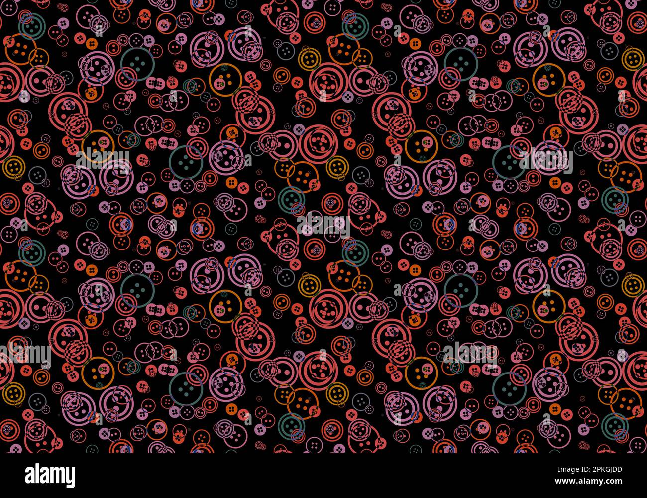 Sewing buttons and pins seamless hobbies pattern for fabrics and linens ...