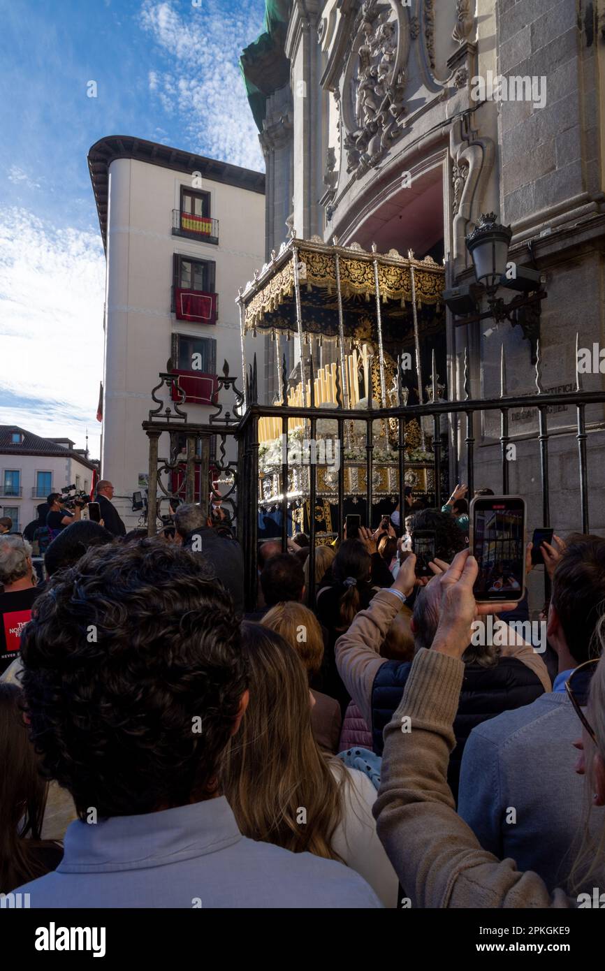 Madrid, Spain; April 2, 2023: Holy Week Procession on Palm Sunday ...