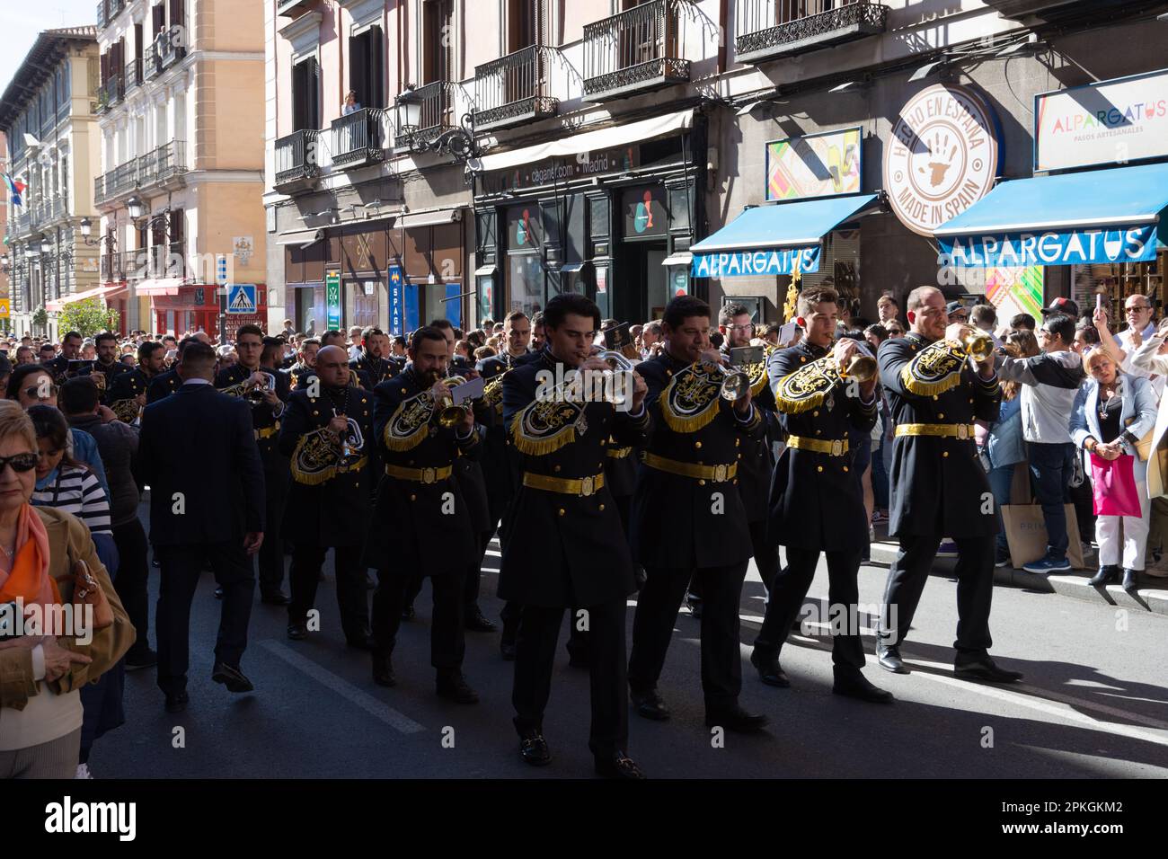 Madrid, Spain; April 2, 2023: Holy Week Procession on Palm Sunday ...