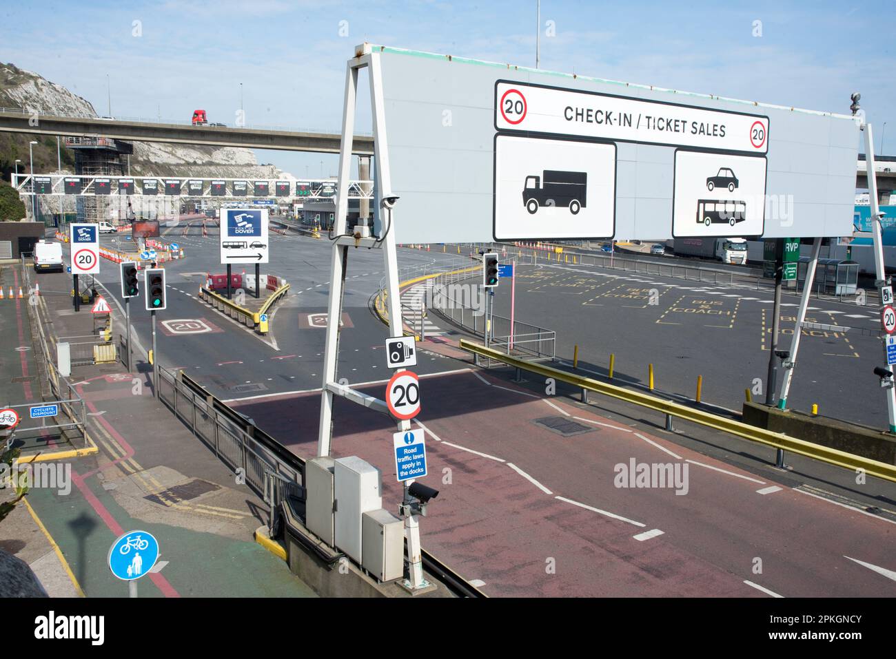 Port of Dover amidst traffic immigration control delays Stock Photo - Alamy