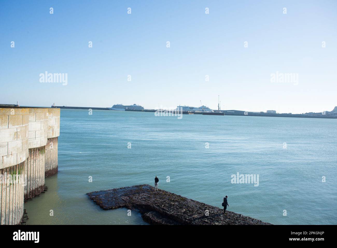 Port of Dover amidst traffic immigration control delays Stock Photo - Alamy