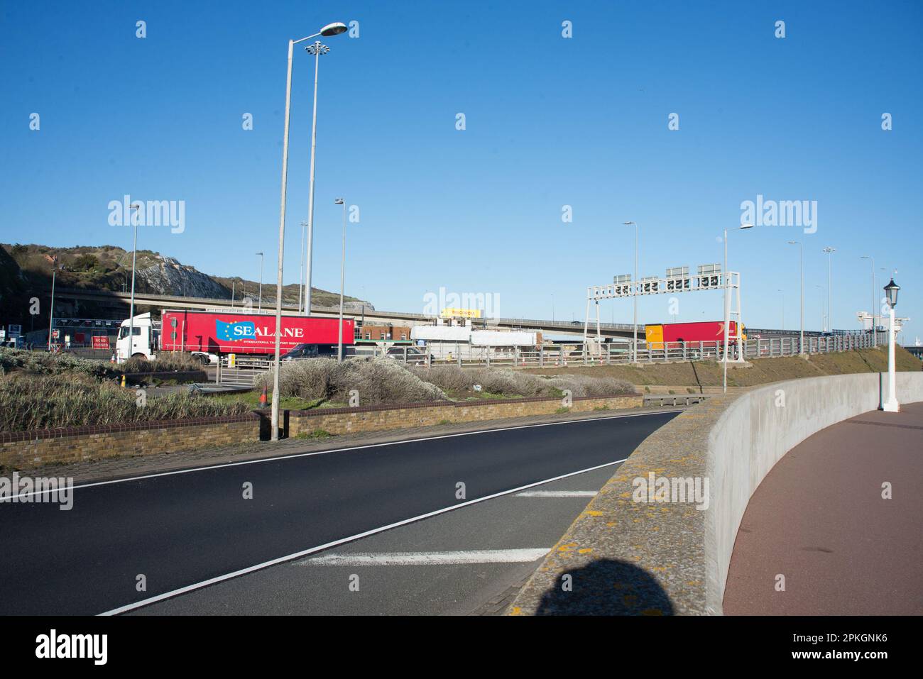 Port of Dover amidst traffic immigration control delays Stock Photo - Alamy