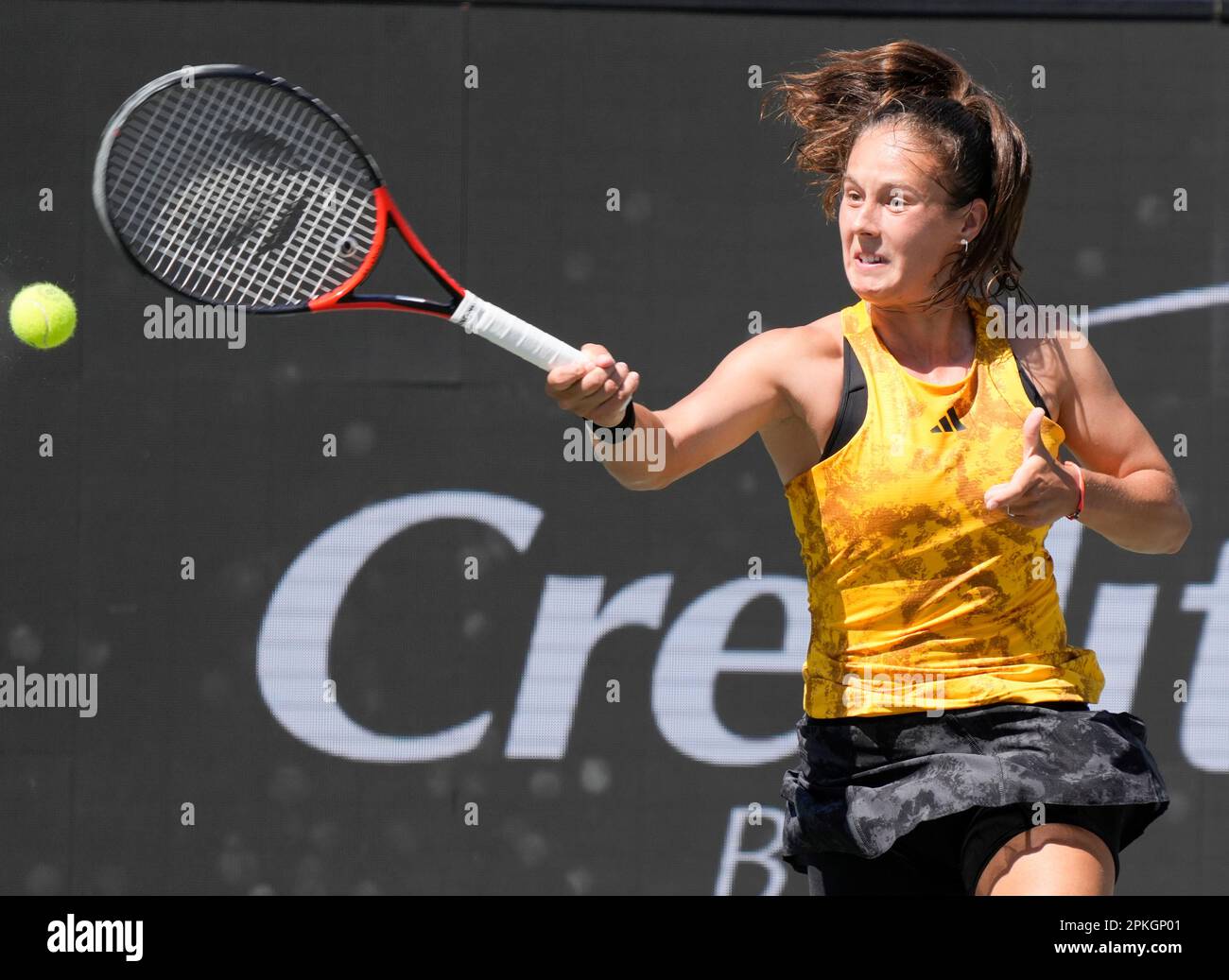 April 7, 2023: Daria Kasatkina (RUS) defeated Madison Keys (USA) 7-6, 4 ...