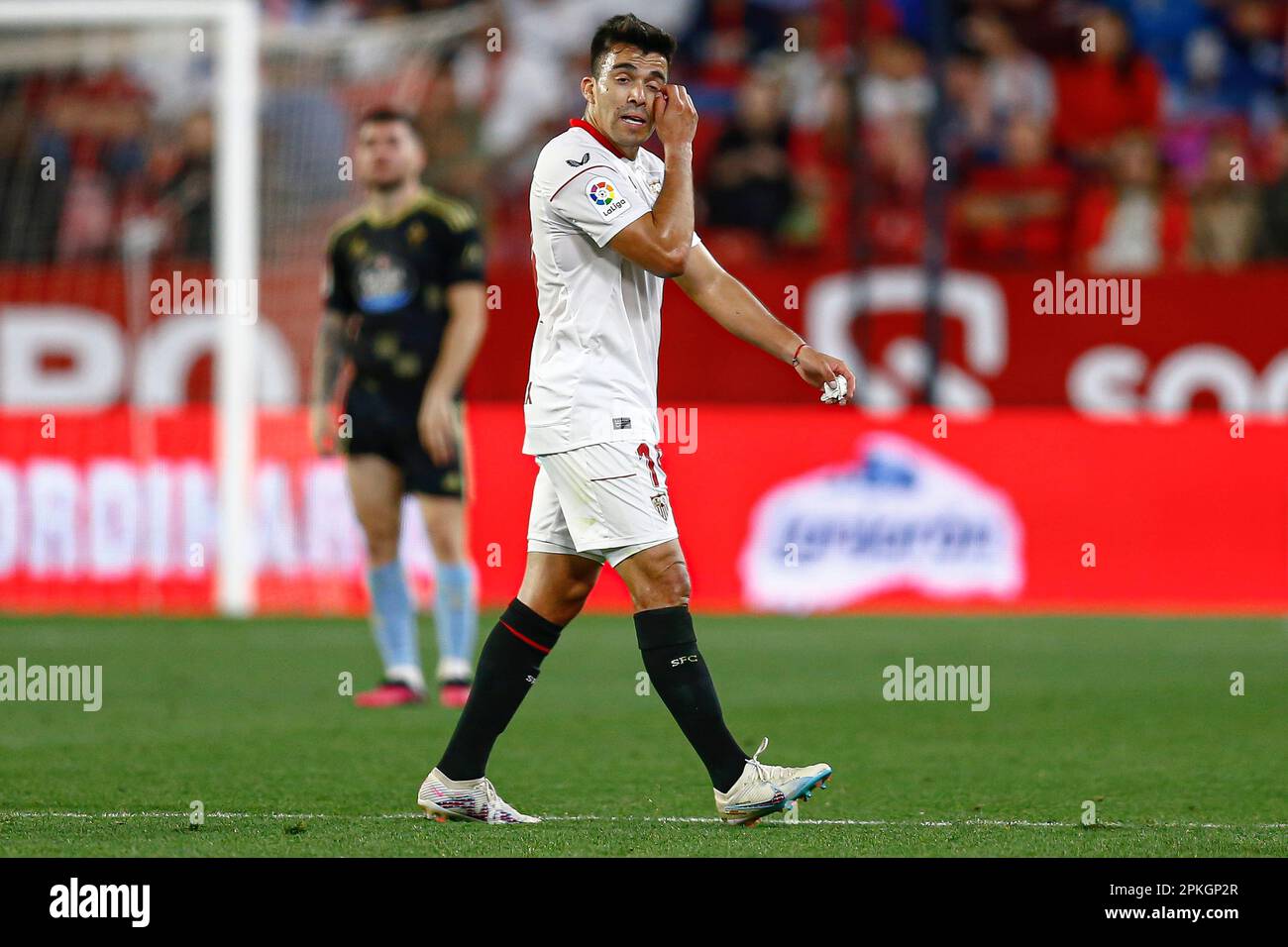 Marcos Acuna of Sevilla FC during the La Liga match between Sevilla FC ...