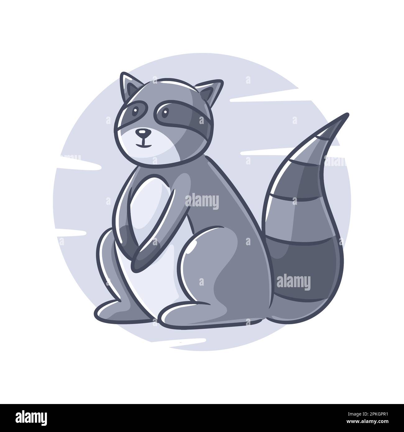 Cute raccoon animal cartoon design Stock Vector Image & Art - Alamy