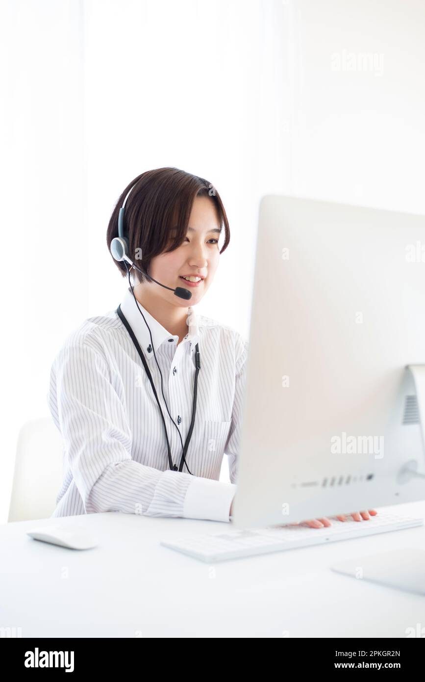 Talk operator hi-res stock photography and images - Alamy