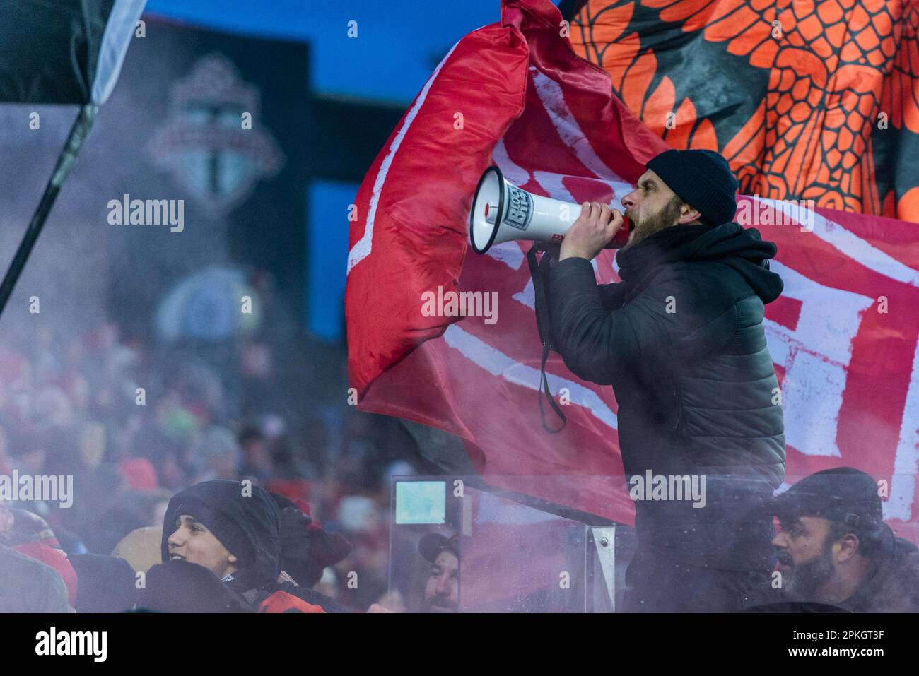 Toronto, ON, Canada - April 1: Toronto FC fans during the 2023 MLS ...
