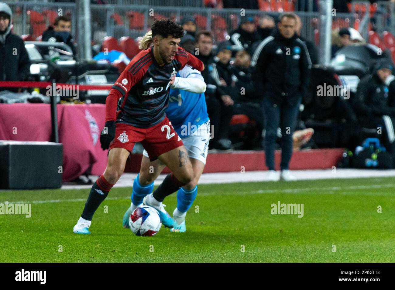 Toronto, ON, Canada - April 1: Jonathan Osorio #21 midfielder of the ...