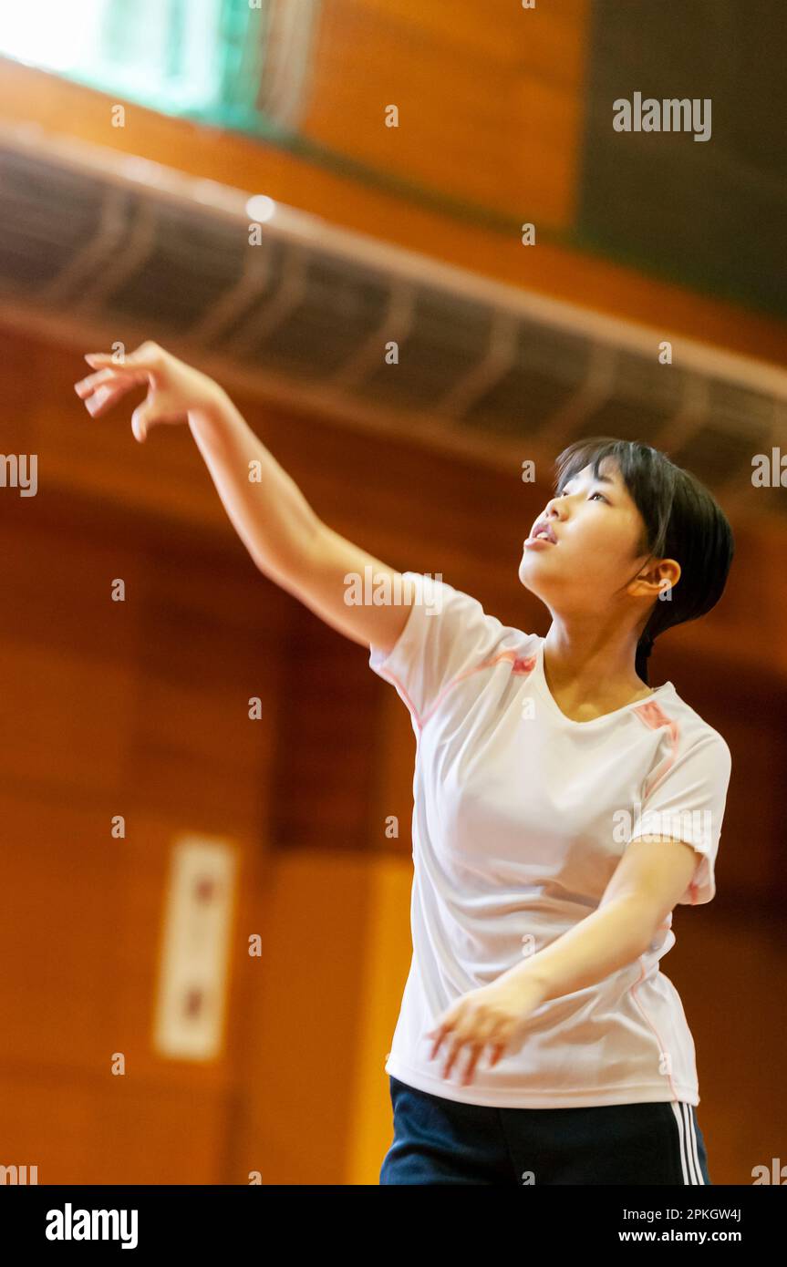 Female students exercising in the gymnasium Stock Photo - Alamy