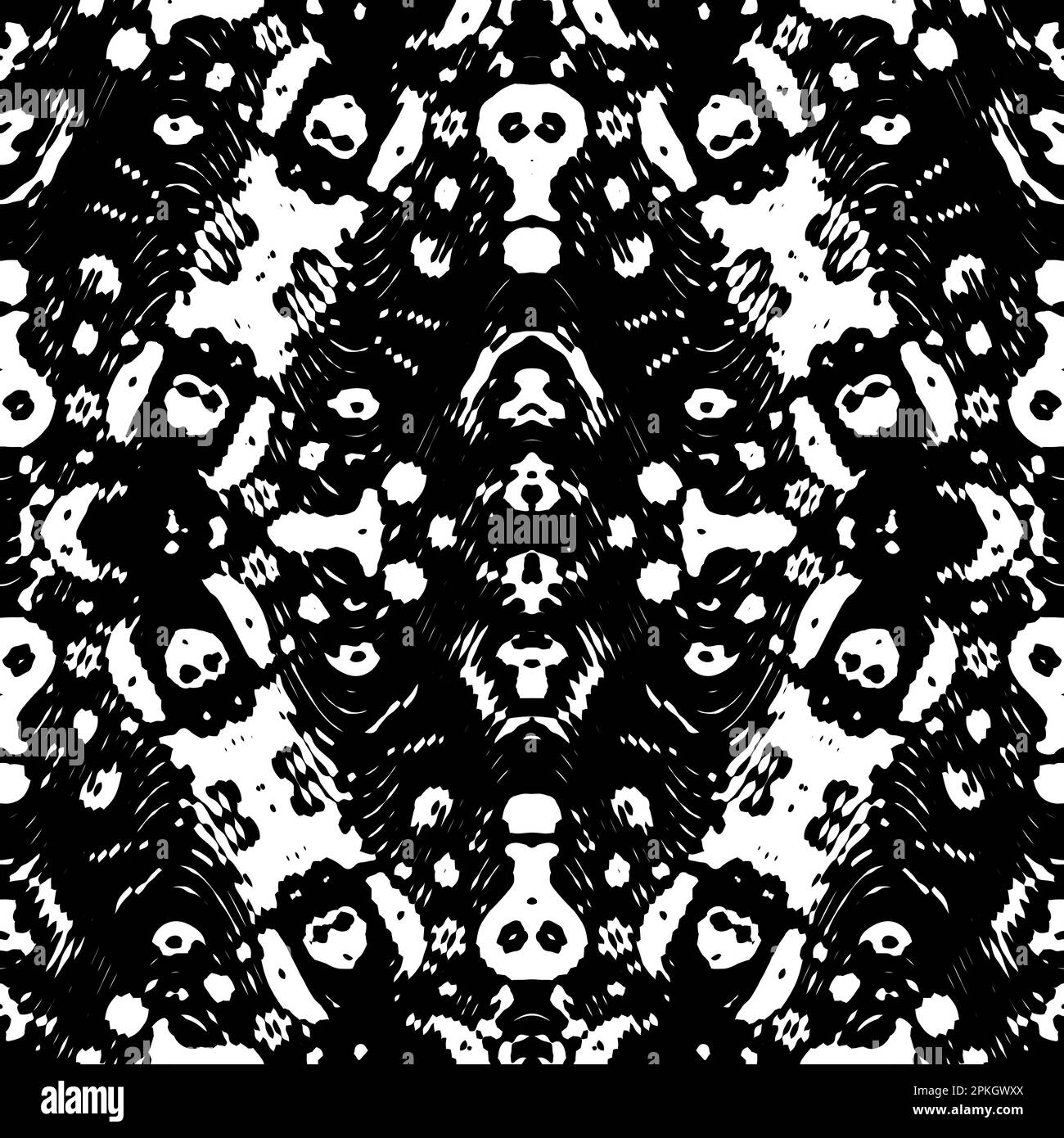 Modern geo wave pattern. Seamless fashion design tile in black and ...