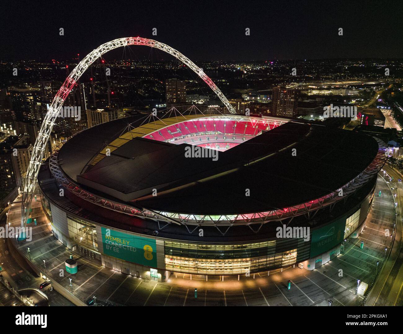 London, UK. 6th Apr, 2023. A general view of Wembley Stadium with the ...