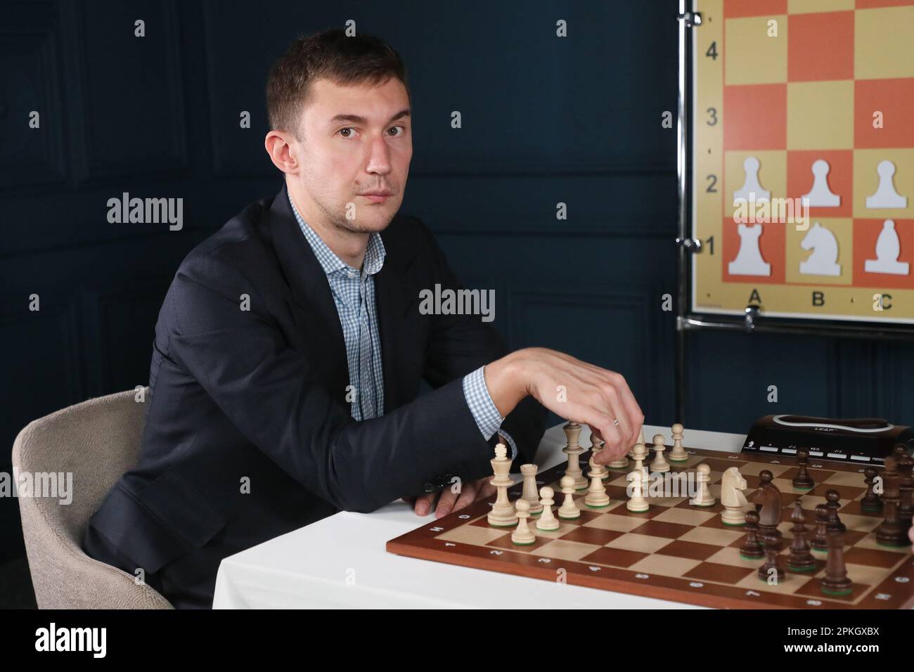 April 07.2023. Russia. Moscow. Chess player Sergey Karjakin during an ...