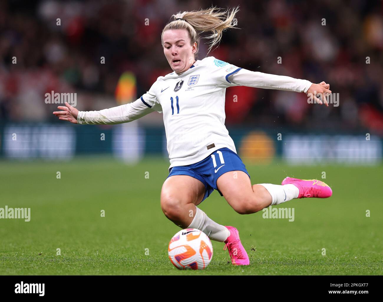 London, England, 6th April 2023. Lauren Hemp of England during the ...