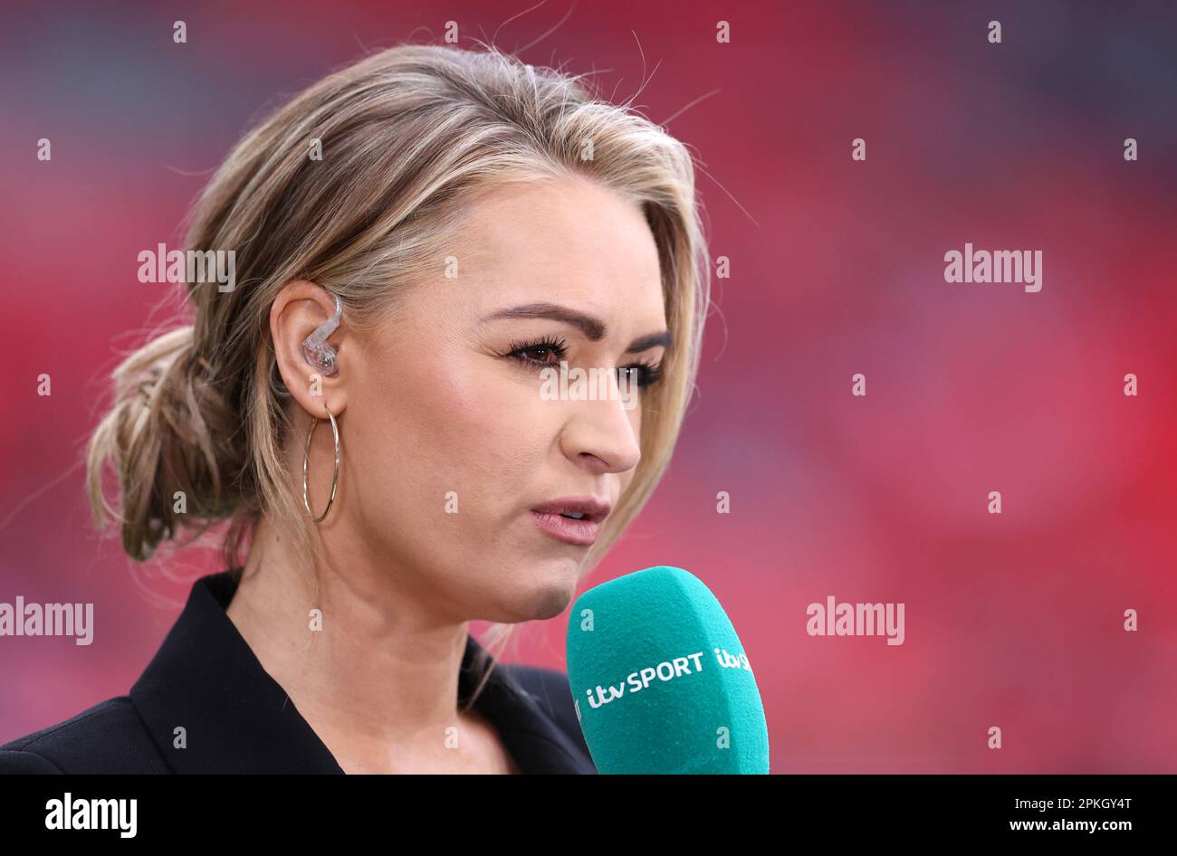 London, UK. 6th Apr, 2023. T.V and radio presenter Laura Woods while ...