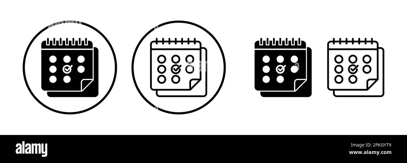 calendar icon vector. Calender symbol Stock Vector Image & Art - Alamy