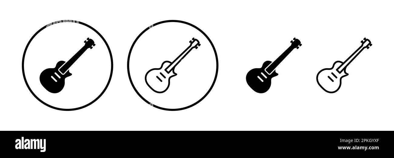 Guitar icon vector. musical instrument sign Stock Vector Image & Art ...
