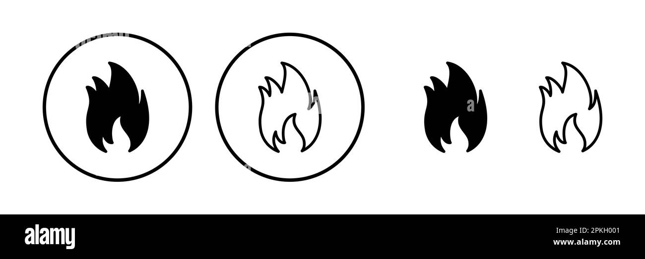 Fire icon vector. fire flame icon Stock Vector Image & Art - Alamy