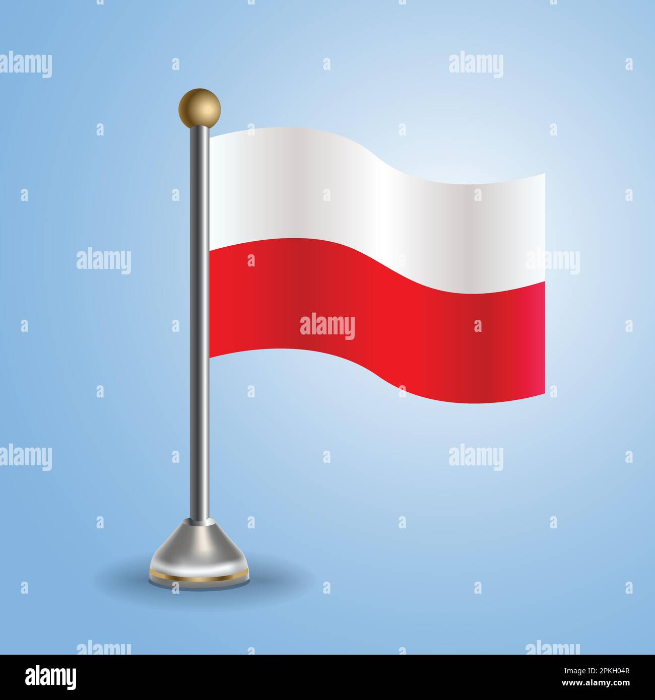 State table flag of Poland. National symbol, vector illustration Stock ...