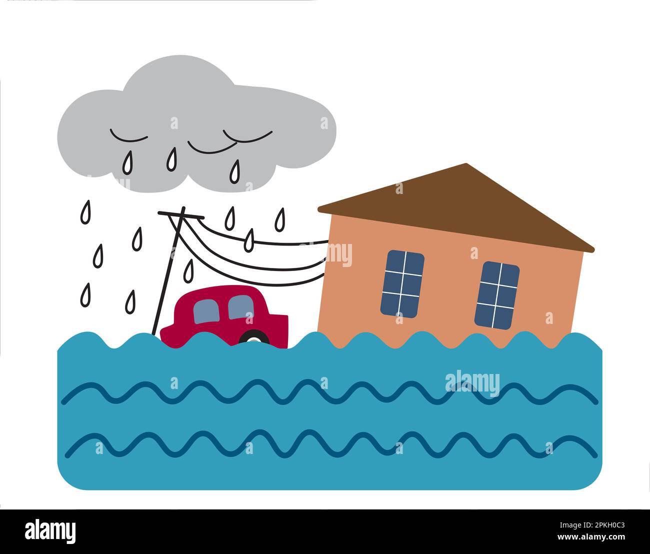 Natural Disaster Flood Clipart
