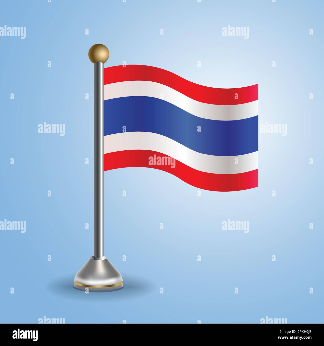 State table flag of Thailand. National symbol, vector illustration ...