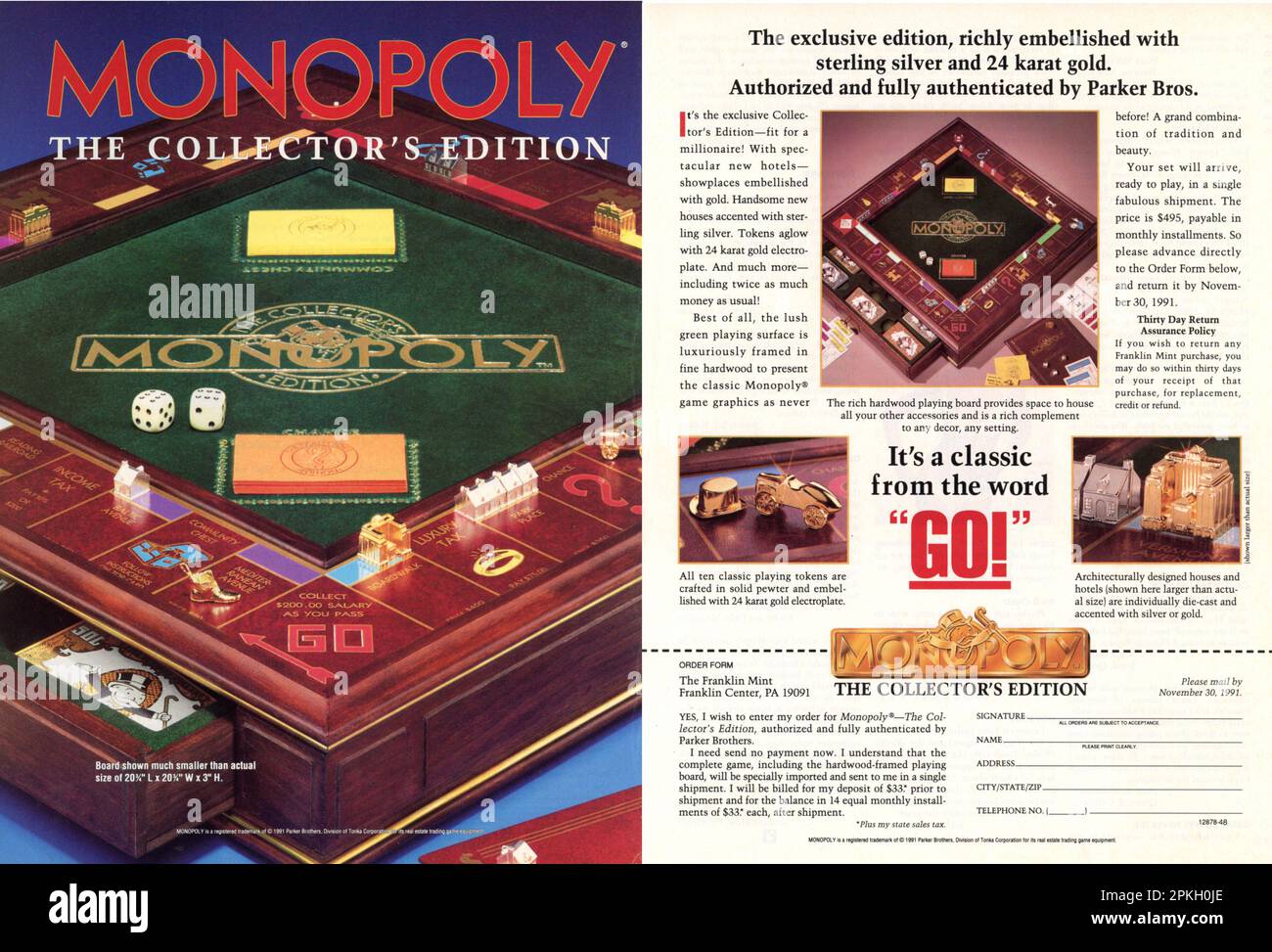 Vintage "Playboy" November 1991 magazine issue advert, USA Stock Photo ...