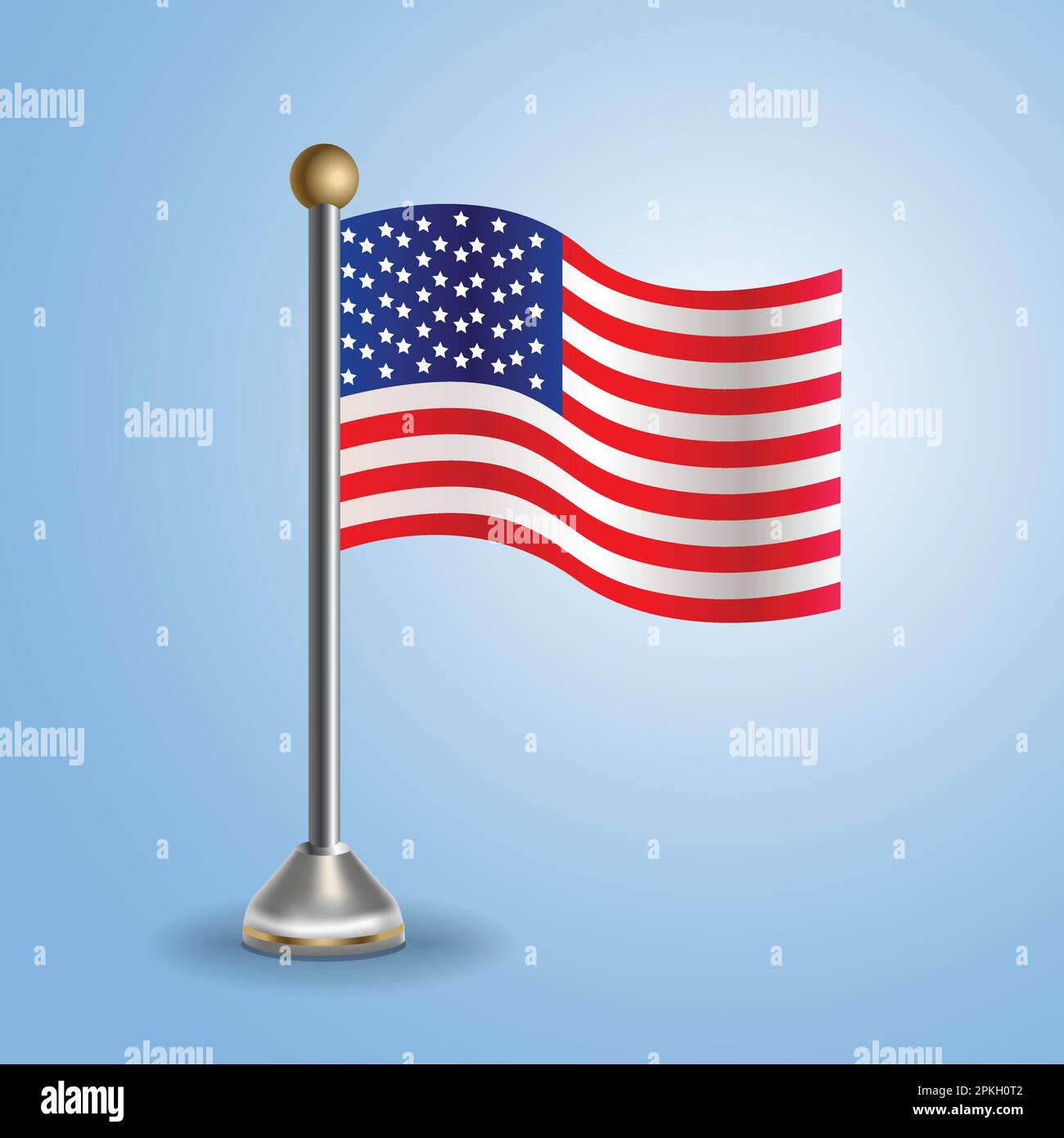 State table flag of United States/ American. National symbol, vector ...