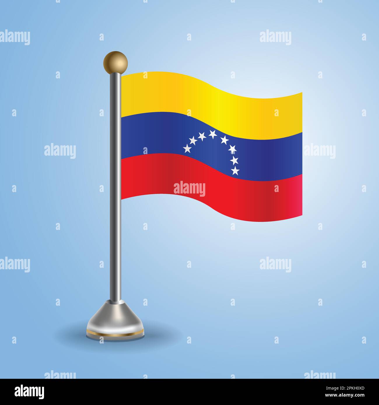 State table flag of Venezuela. National symbol, vector illustration ...