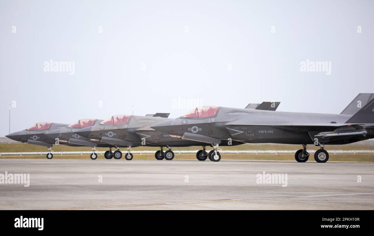 U.S. Marine Corps F-35B Lightning II aircraft with Marine Fighter ...