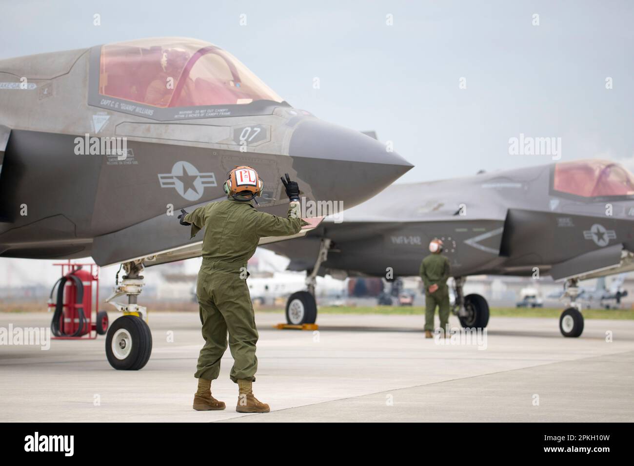 U.S. Marines with Marine Fighter Attack Squadron (VMFA) 242 prepare to ...