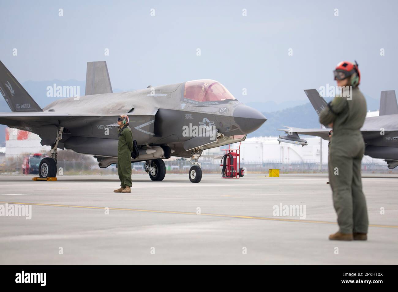 U.S. Marines with Marine Fighter Attack Squadron (VMFA) 242 prepare to ...