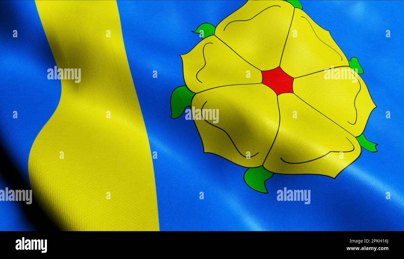 3D Illustration of a waving Czech city flag of Zeletava Stock Photo - Alamy
