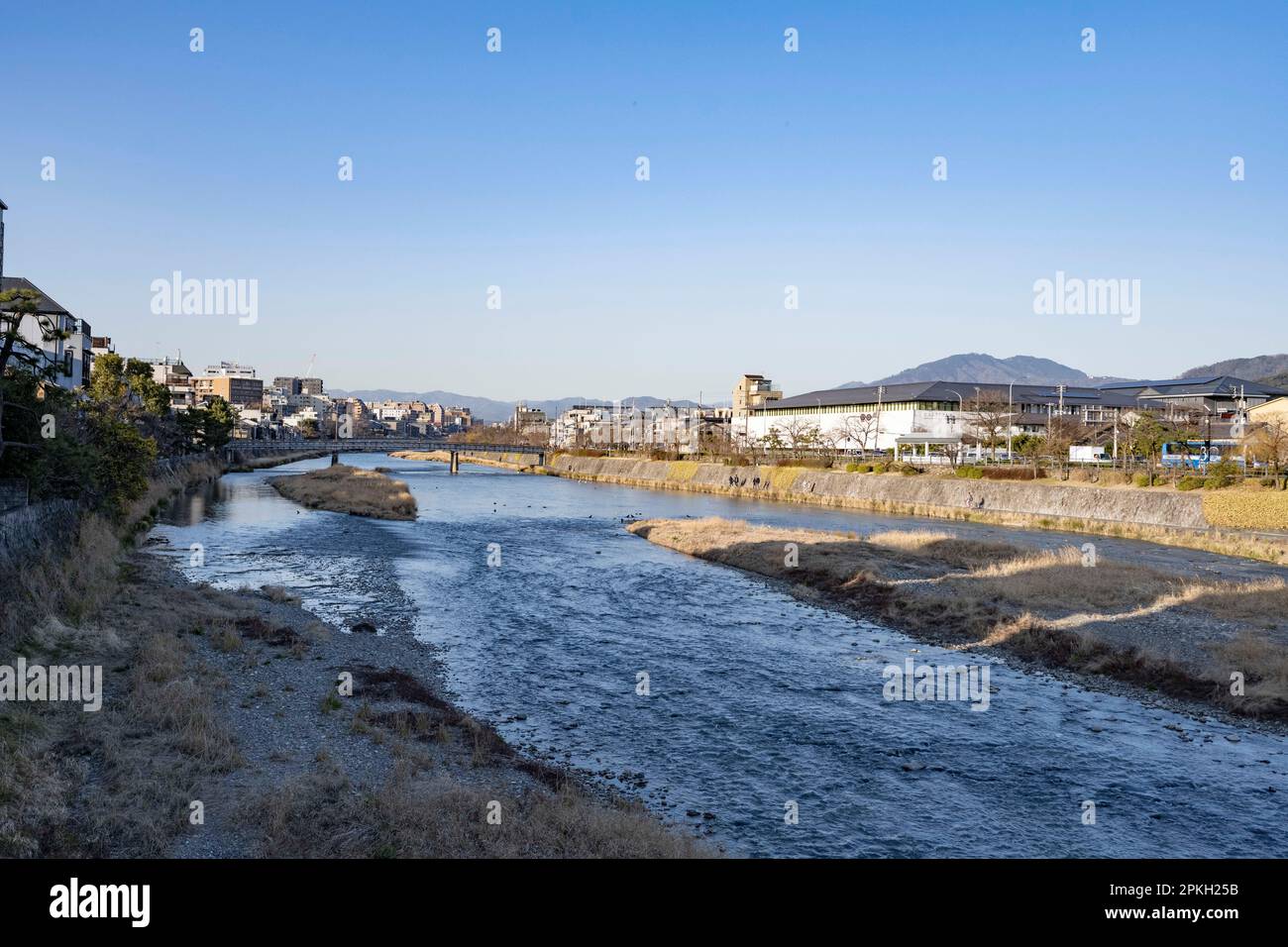 Kyoto, Japan. 6th Mar, 2023. The Kamo River.Kyoto is the former capital ...