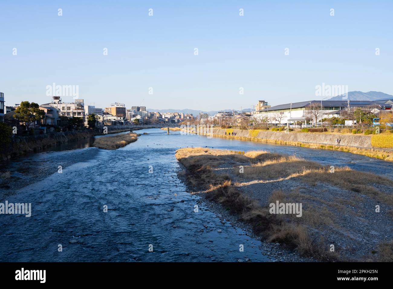 Kyoto, Japan. 6th Mar, 2023. The Kamo River.Kyoto is the former capital ...