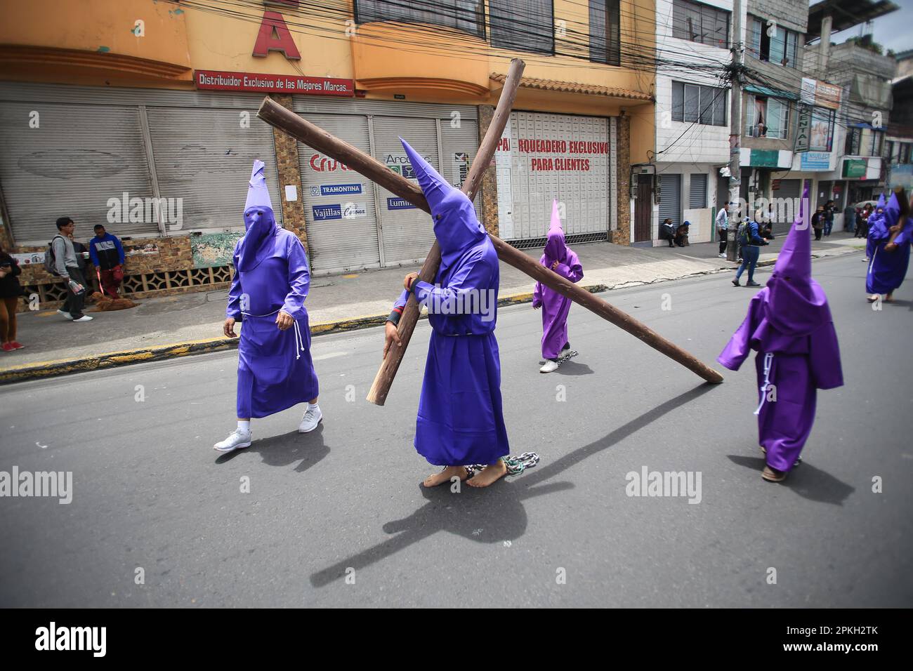 Holy Week Ecuador Quito, Ecuador. 07th Apr, 2023. A Procession In The