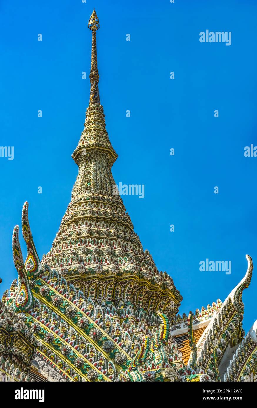 Porcelain Pagoda Stupa Prang Grand Palace Bangkok Thailand One of eight ...