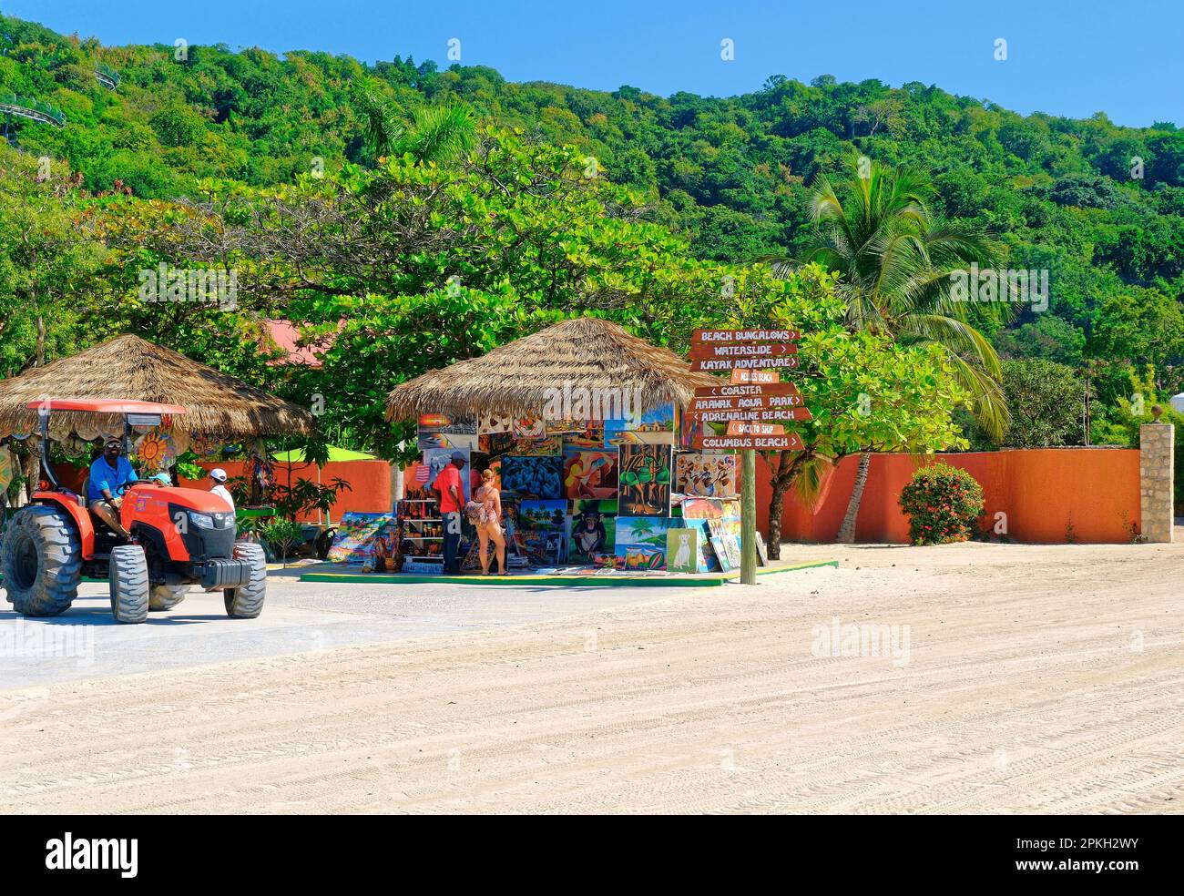 LABADEE, HAITI -December 22, 2022: Labadee is a port located on the ...