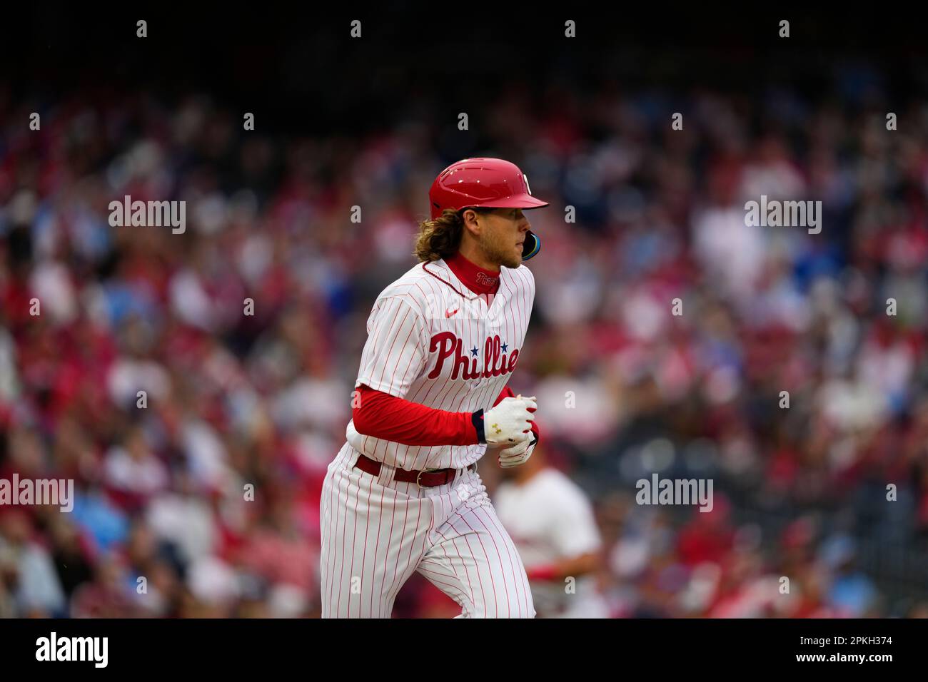 Philadelphia Phillies' Alec Bohm during the fifth inning of a baseball ...