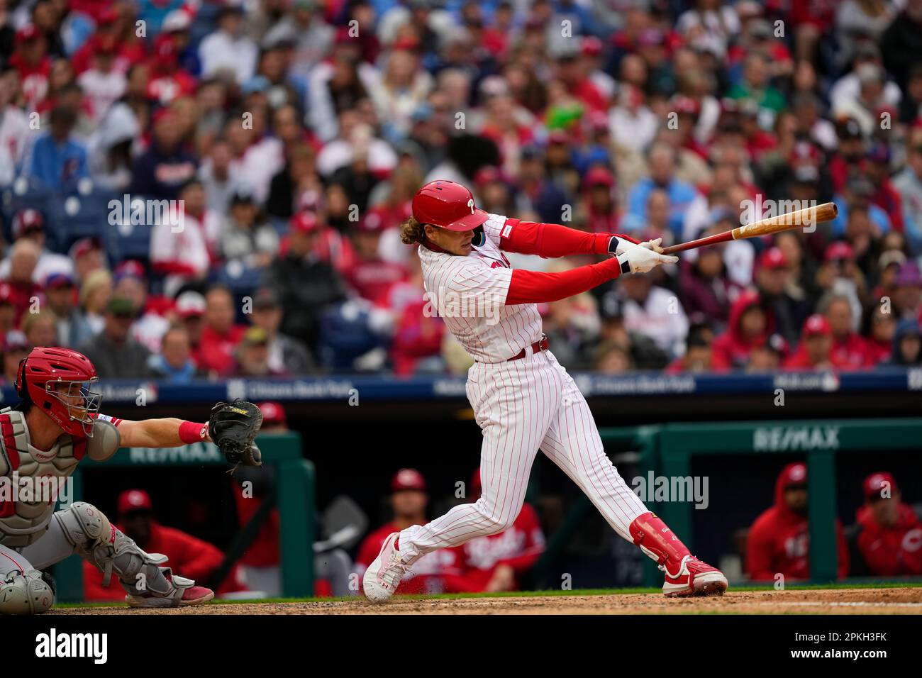 Philadelphia Phillies' Alec Bohm during the fifth inning of a baseball ...
