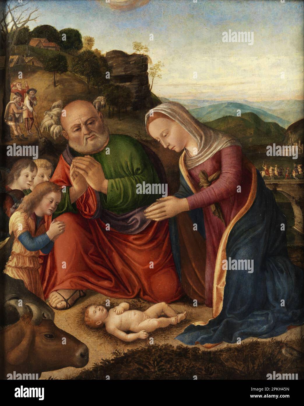 Adoration of the Child painted by the Italian Renaissance artist ...