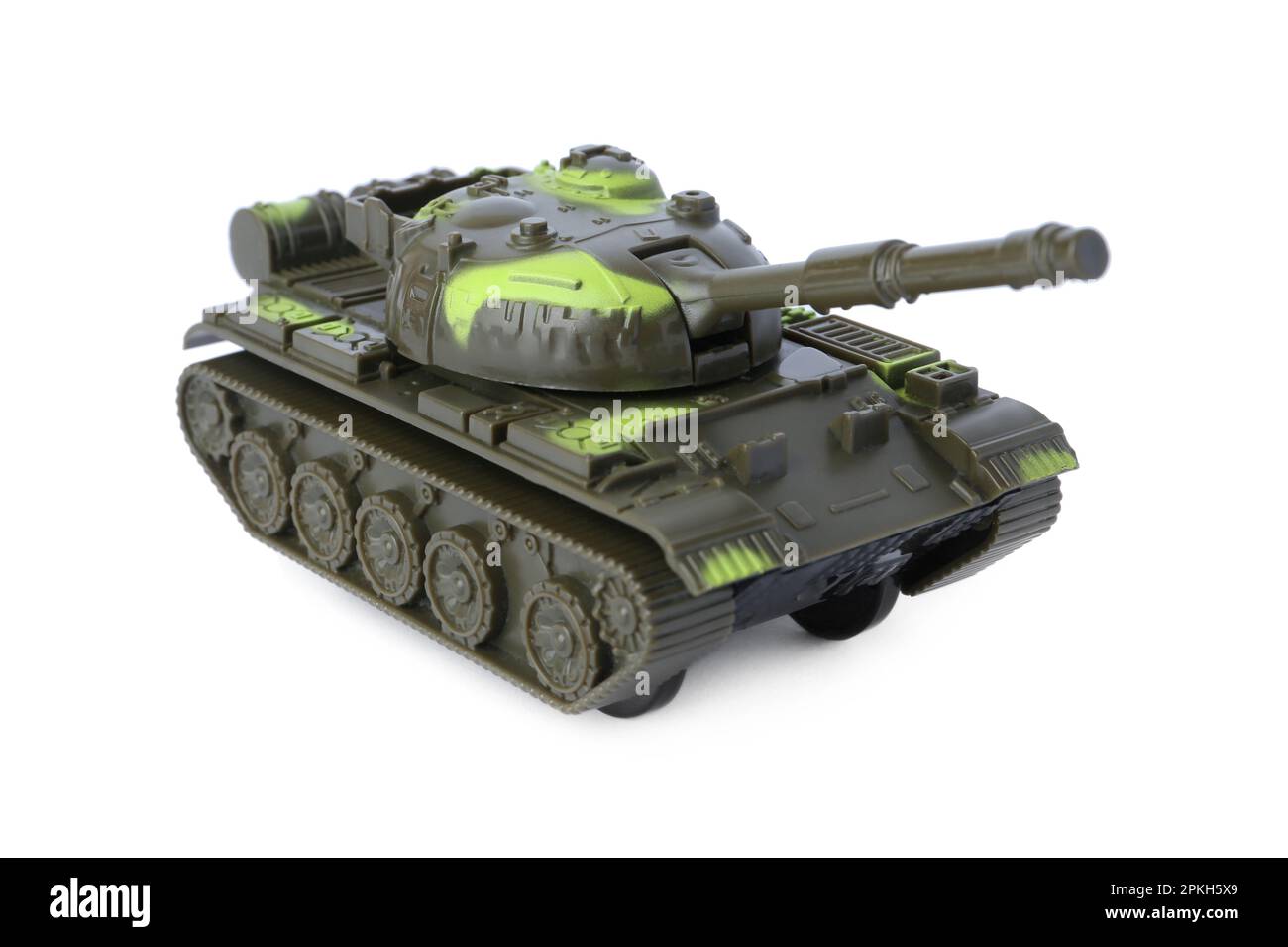 One toy military tank isolated on white Stock Photo - Alamy